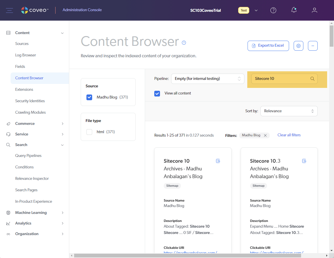 Integrating Sitecore Website With Coveo Rapidly Madhu Anbalagans Blog